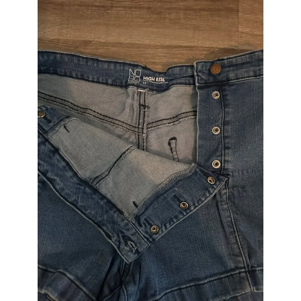 NOBO | Shorts | Nobo Jean Button Up High Rise Jean Shorts Size 7 | Poshmark